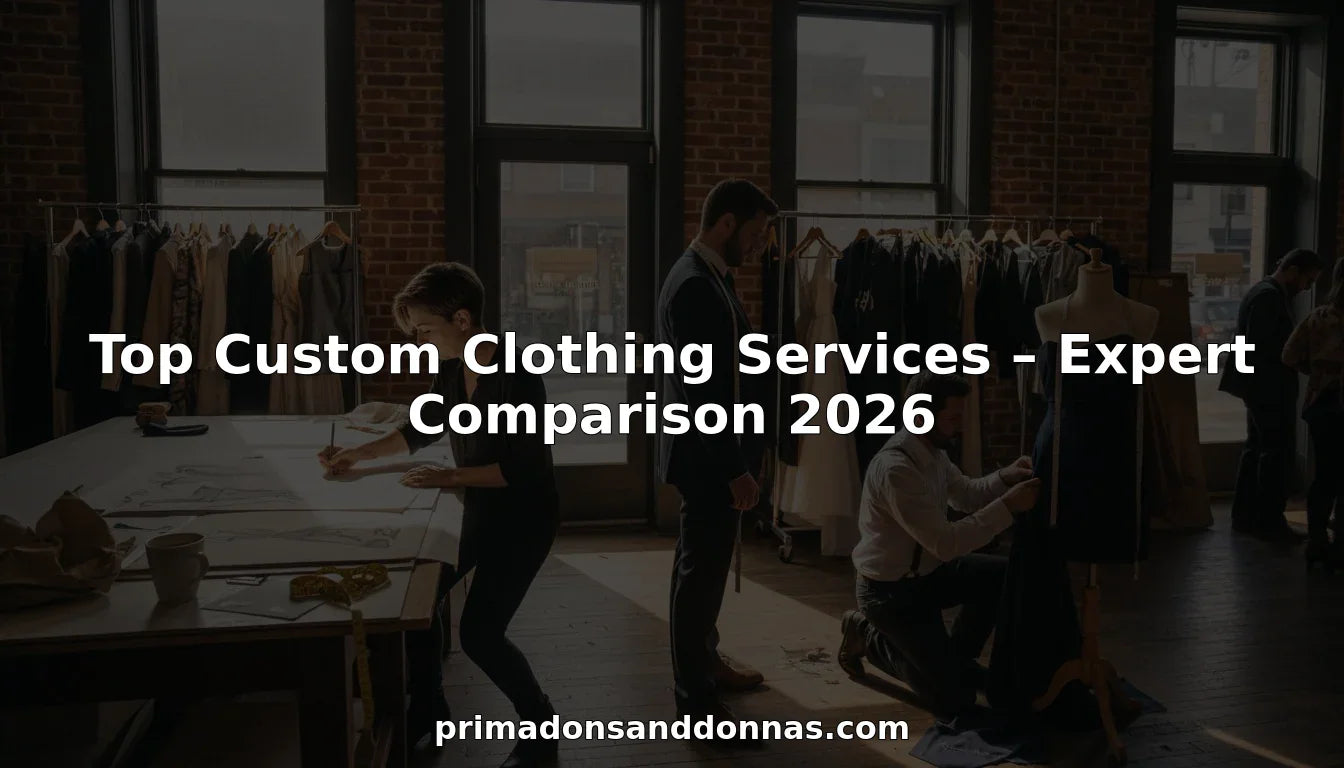 Top Custom Clothing Services – Expert Comparison 2026 – Prima Dons & Donnas