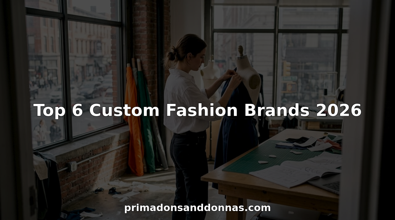 Top 6 Custom Fashion Brands 2026 – Prima Dons & Donnas