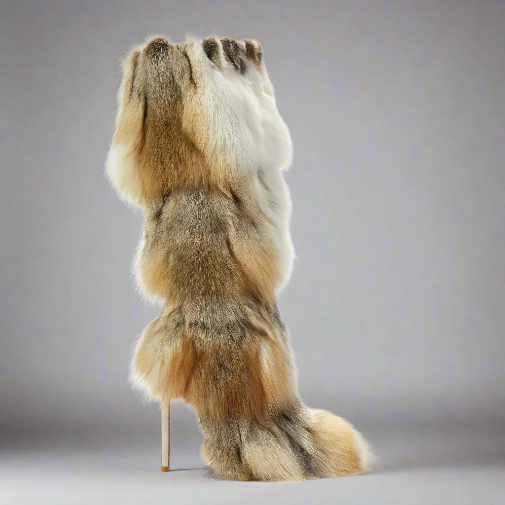 Multi Color Faux Fur Winter Heel Boots – Prima Dons & Donnas