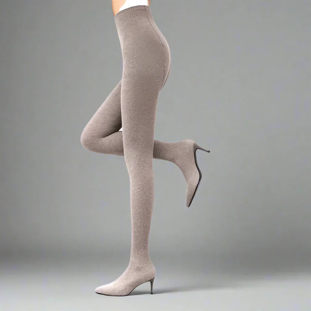 Thigh High Knit Stiletto Boots – Prima Dons & Donnas
