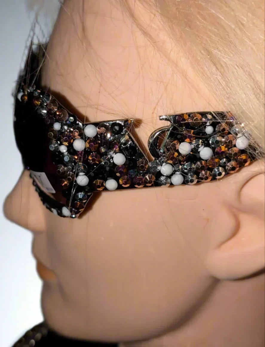 Rhinestone Sun Glasses - Prima Dons & Donnas Designer