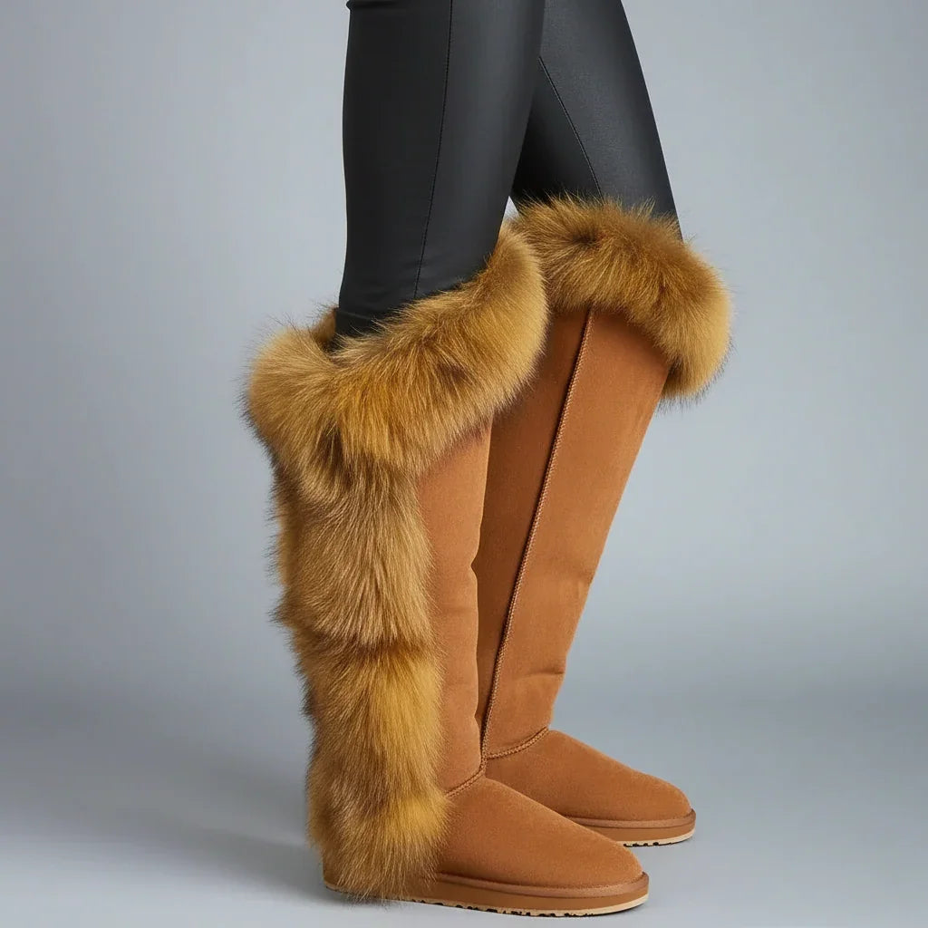 Fur Winter Boots | Prima Dons & Donnas Thigh High Shearling