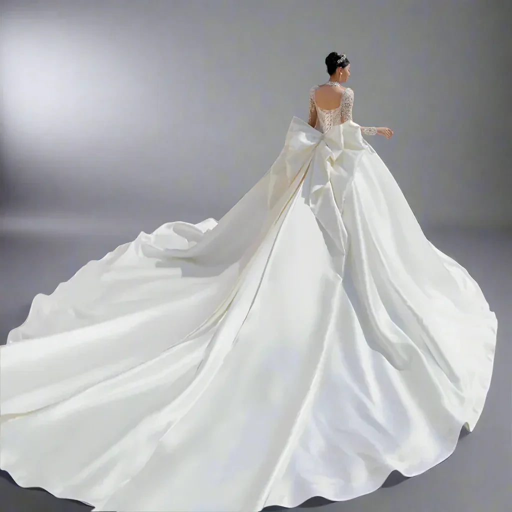 Rhinestone Crystal Wedding Gown - Prima Dons & Donnas Luxury