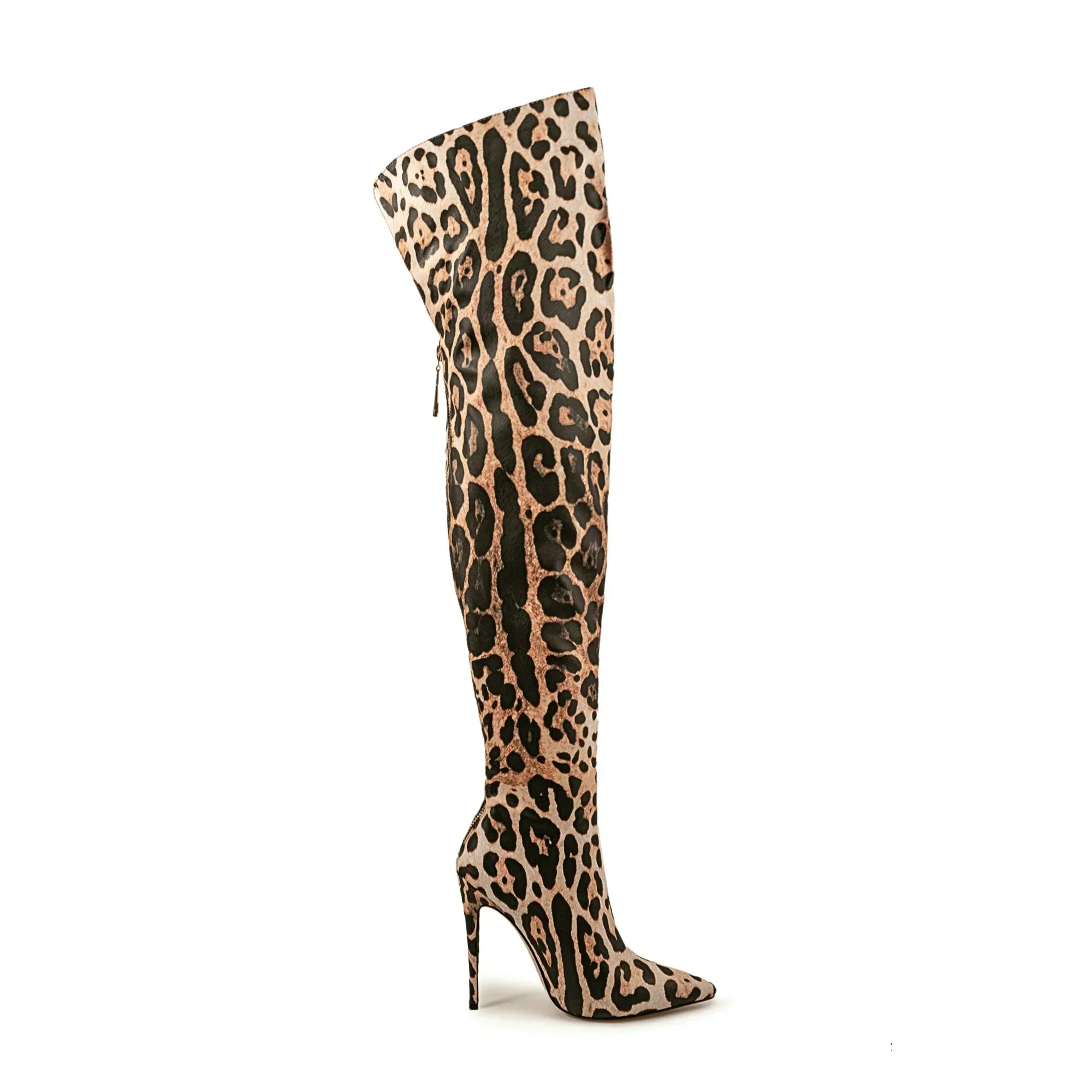 Thigh High Boots | Prima Dons & Donnas Snake Print Stilettos