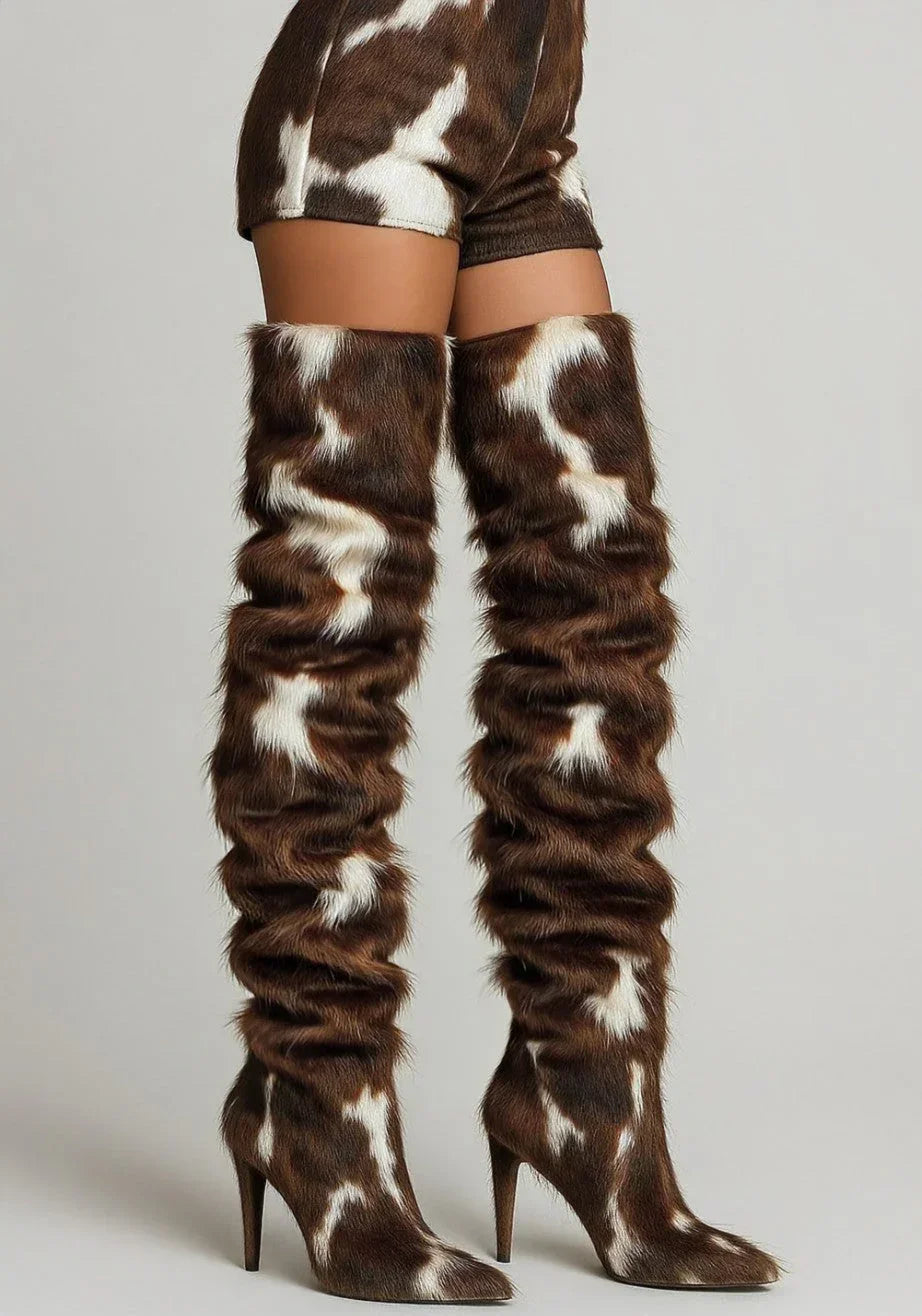 Custom Thigh High Boots - Prima Dons & Donnas Winter Warmth