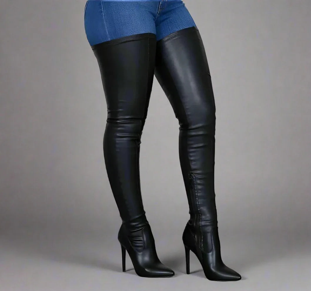 Super High Stretch super high Heel Boots | super high Boots – Prima ...